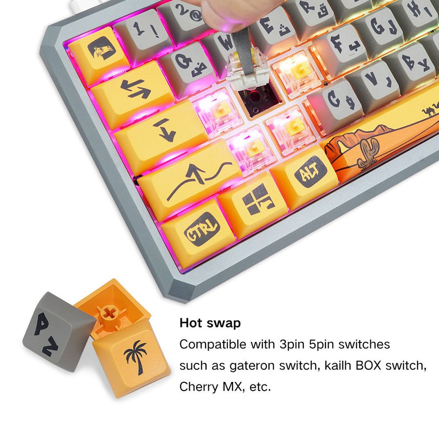 Arabic/English Keyboard | CNC-Aluminum Keyboard | Camel Tech UAE