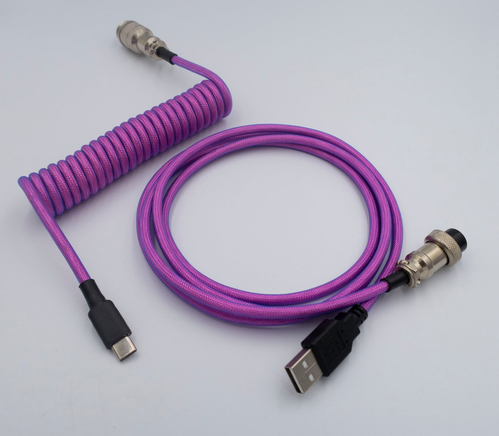 Purple Coiled Cable | Purple Glorious Coiled Cable | Camel Tech UAE